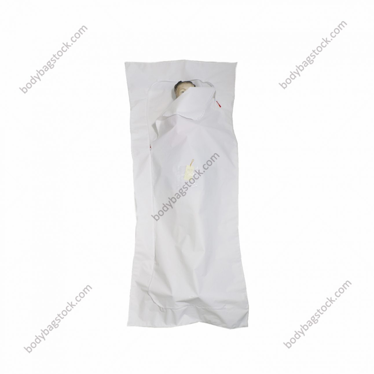 STANDARD WHITE PEVA CHLORINE-FREE BODY BAG - ADULT SIZE-J ZIPPER - WHO ...