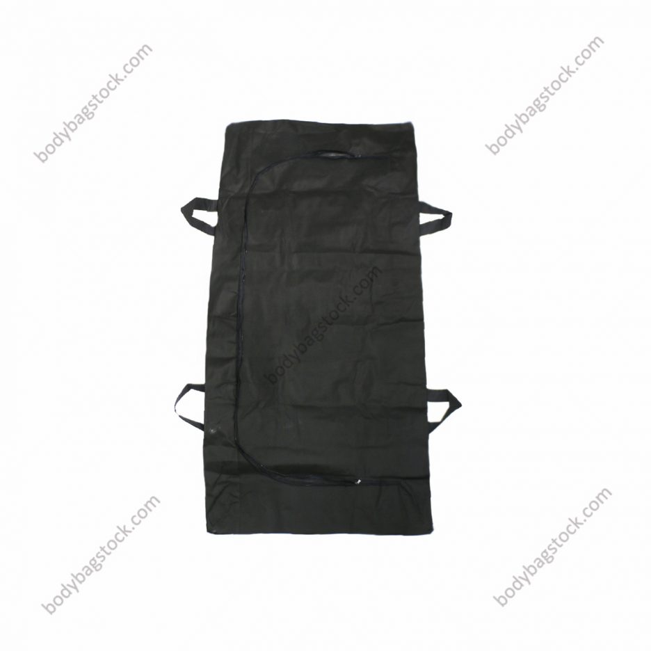 BLACK CHLORINE-FREE BODY BAG - 4 HANDLE - ADULT SIZE - WHO APPROVED ...